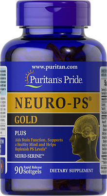 Puritan's Pride Neuro-PS Gold, Ginkgo Biloba & DHA, Helps Support ...
