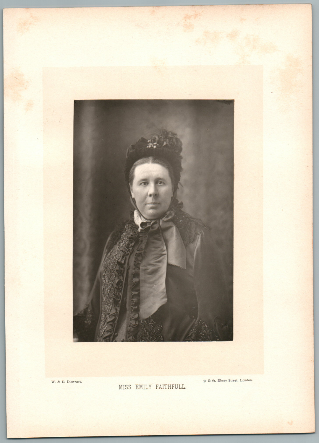 W. & D. Downey, London, Miss Emily Faithfull vintage print. Photo ...