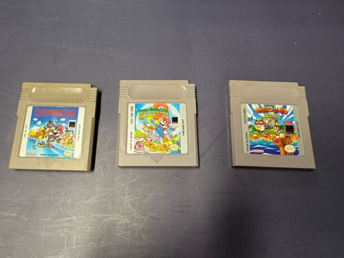 Super Mario Land 1 2 3 Nintendo Game Boy Original Lot 3 Games Authentic ...