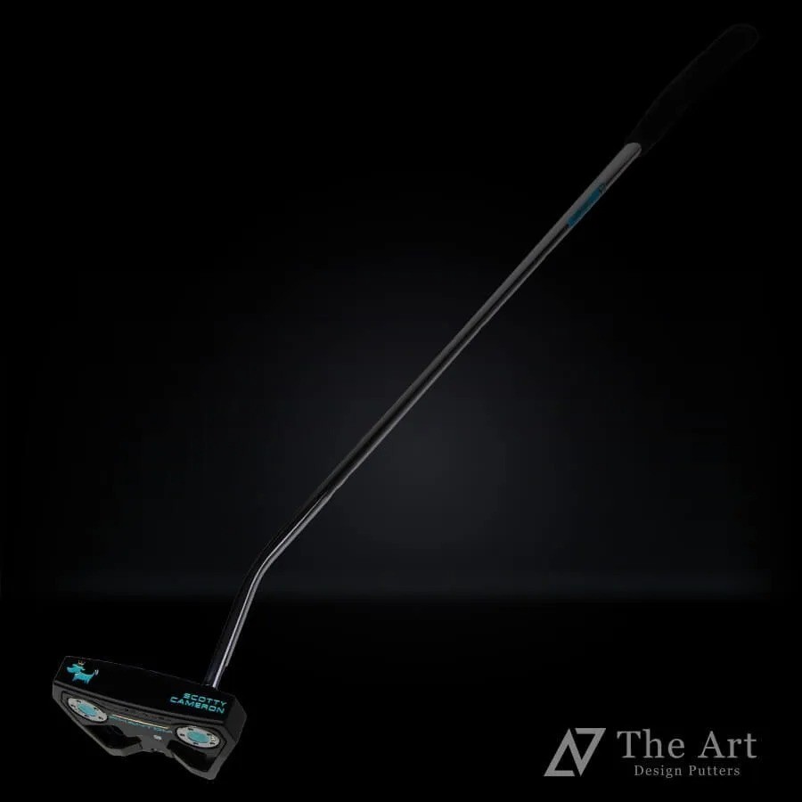 SCOTTY CAMERON 2024 Phantom 9 Crown Dog M+ Art Black Finish Turquoise ...