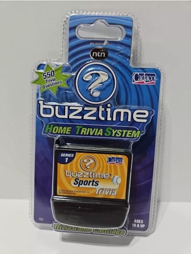 Cadaco Buzztime Home Trivia System Game Cartridge Sports Trivia Series ...