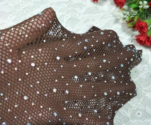 Womens Fishnet Tights Sexy Crystal Pantyhose Hosiery Carnival Festival ...