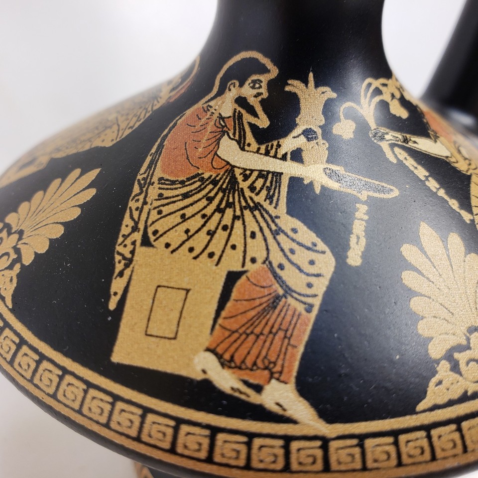 Goddesses Athena Demeter Gods Zeus Hermes Ancient Greek Art Pottery ...