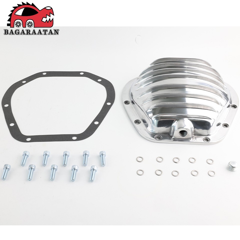 POLISHED Rear Differential Cover w/Gasket & Drain Plug For Dana 60 10 ...