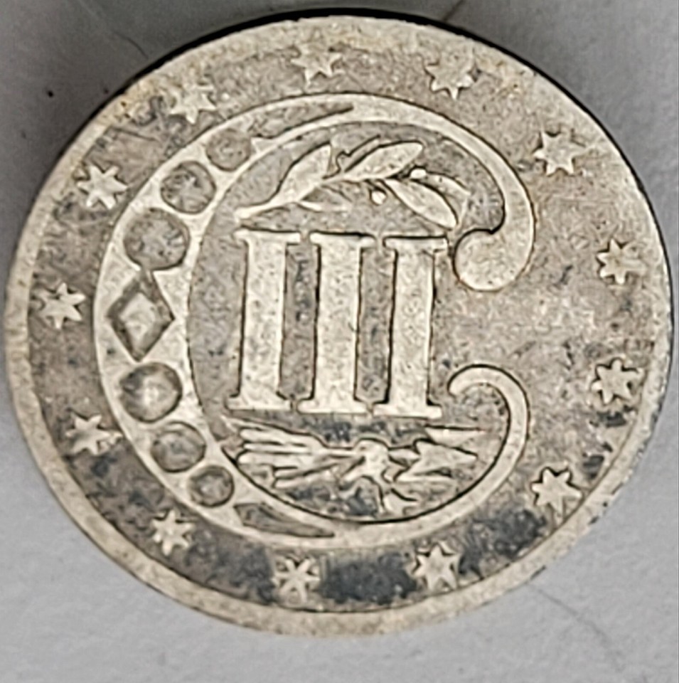 1856 Three 3 Cent Silver Coin Very Nice | eBay