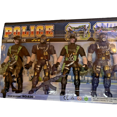 Vintage 4 Pack Toy Police Action Figures 5 1/2” New/Sealed | eBay