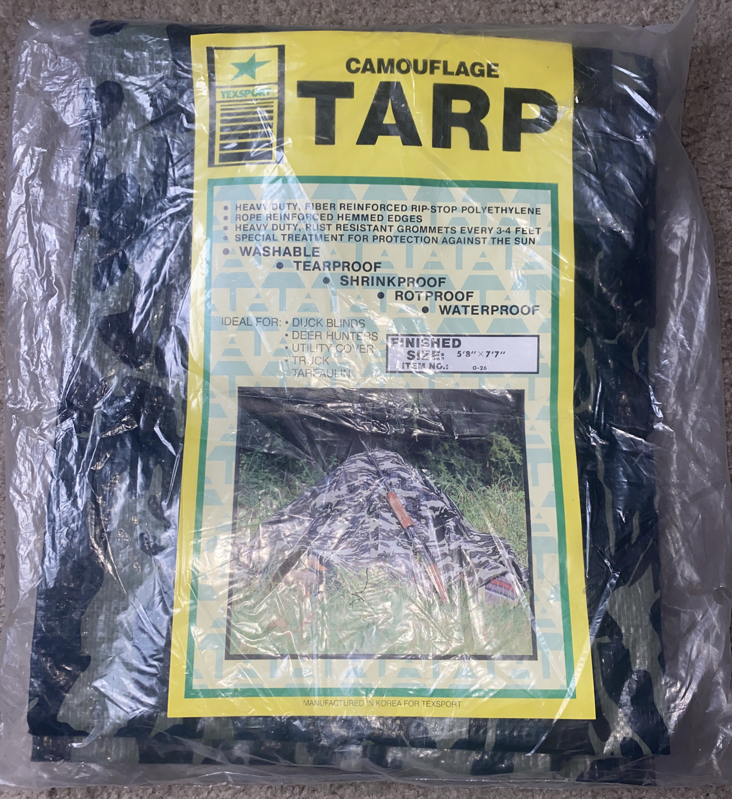 Vtg Texsport Camouflage Tarp | eBay