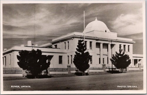 Vintage Mthatha SOUTH AFRICA Photo RPPC Postcard "BUNGA, UMTATA" 1949 ...