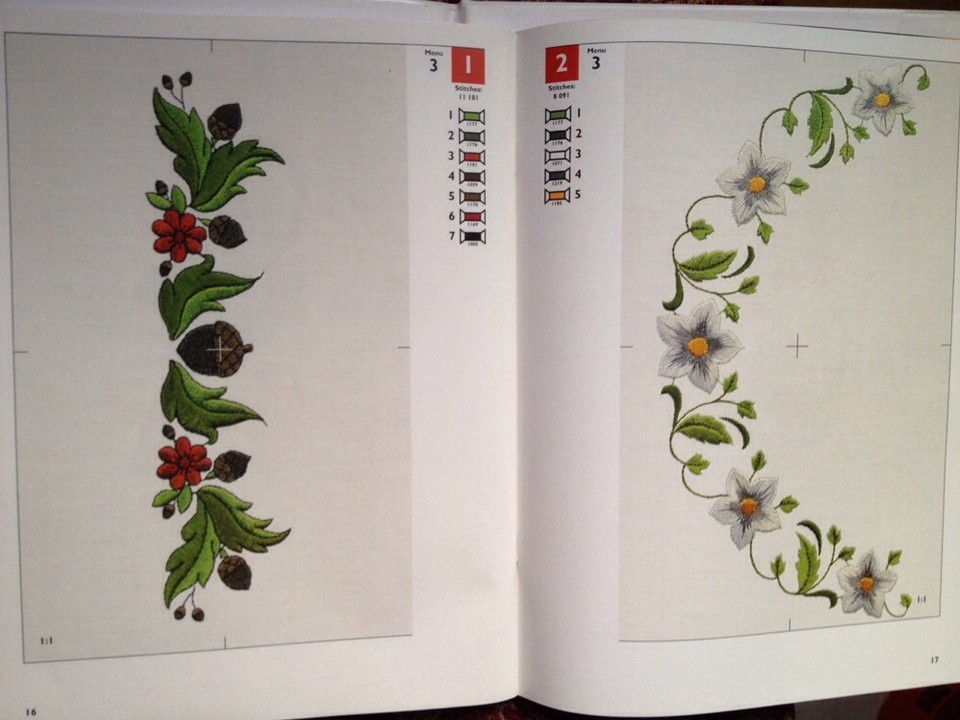 Tyrolean Embroidery Designs Disk #106 for Husqvarna Viking Designer 1 ...