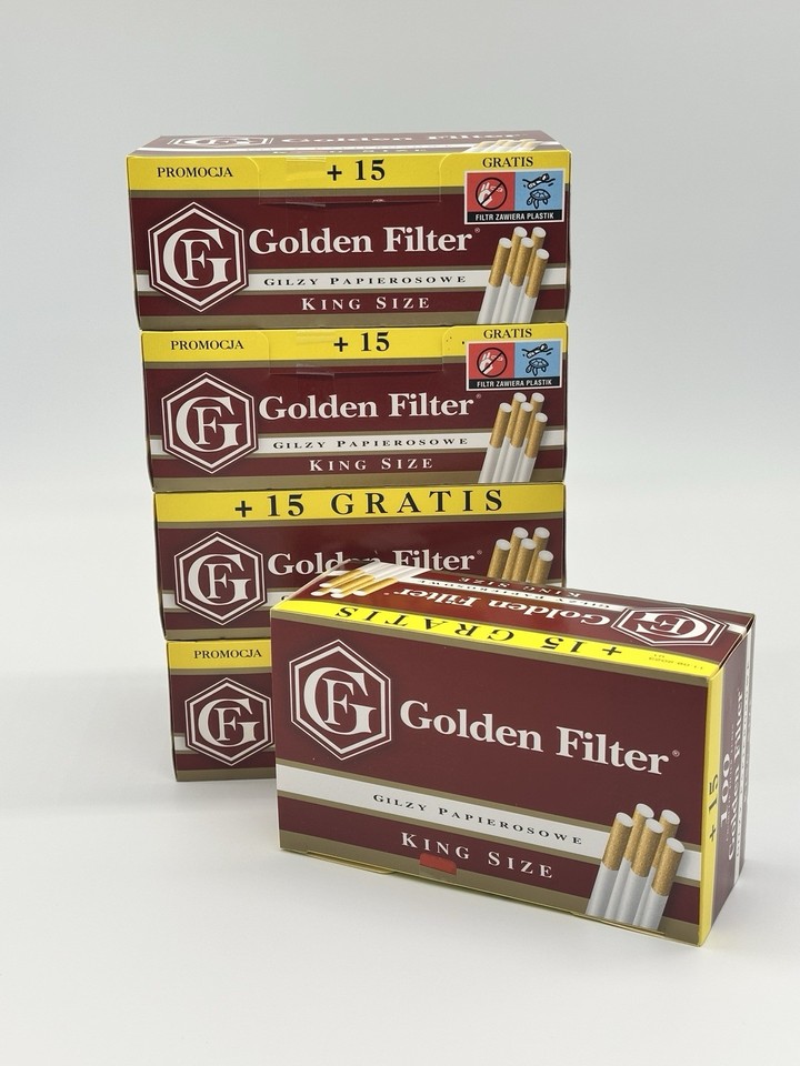 1000 Golden Filter King Size Cigarette Rolling Paper Tubes | eBay Australia