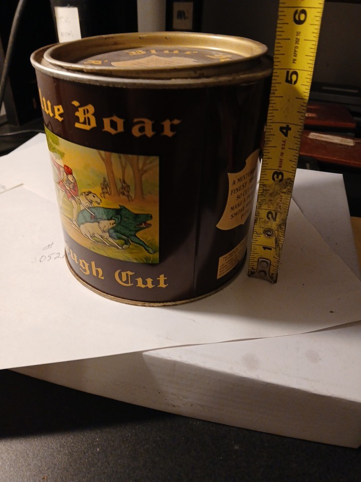 Blue Boar Rough Cut Empty Tobacco Tin Vintage | eBay