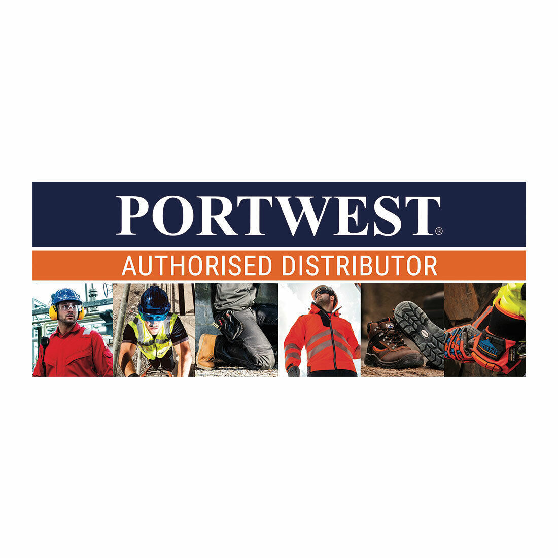 Portwest Elasticated Waist Action Shorts Zip Pockets Safety Workwear ...