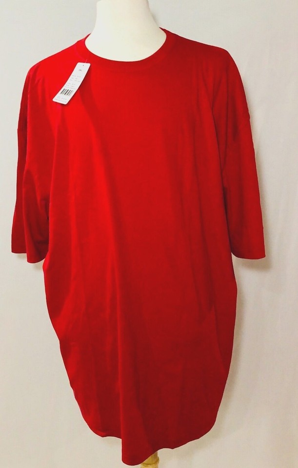 Mens Heavyweight T Shirts Plain Short Sleeve Tee Cotton BIG TALL 4XL to ...