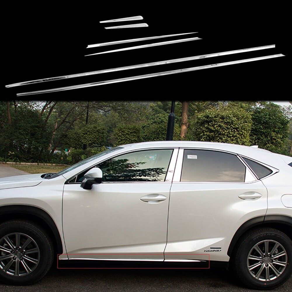 4Pcs Door Side Sill Molding Trim Cover Fits for Lexus NX NX200 NX300h ...