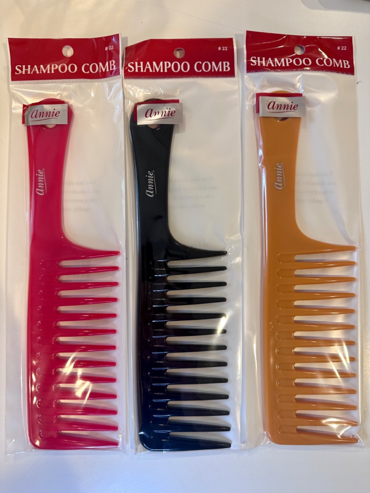 ANNIE SHAMPOO COMB #22---NEW, ASSORTED COLORS | eBay