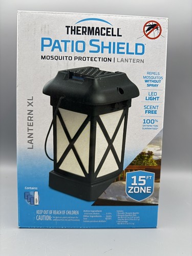 Thermacell Patio Shield 15 Foot Zone Mosquito Protection Lantern LED ...