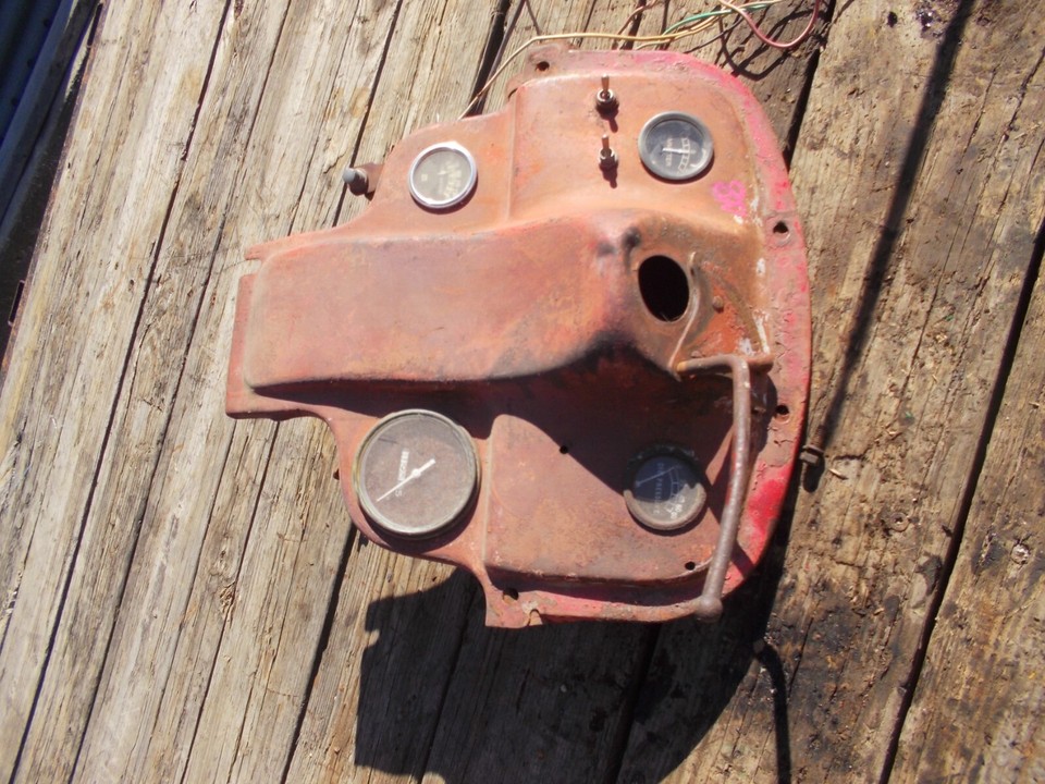 Ford 8N tractor original LATE model dash panel / tachometer gauges & mt ...