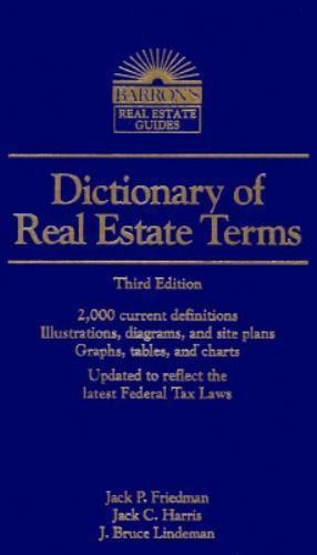 Dictionary of Real Estate Terms by Friedman, Jack P.; Lindeman, Bruce ...