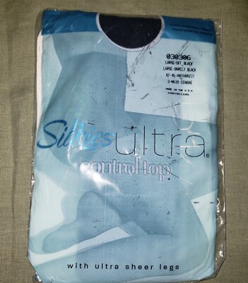 Silkies Ultra Control Top Ultra Sheer Legs -Large Pantyhose Barely ...