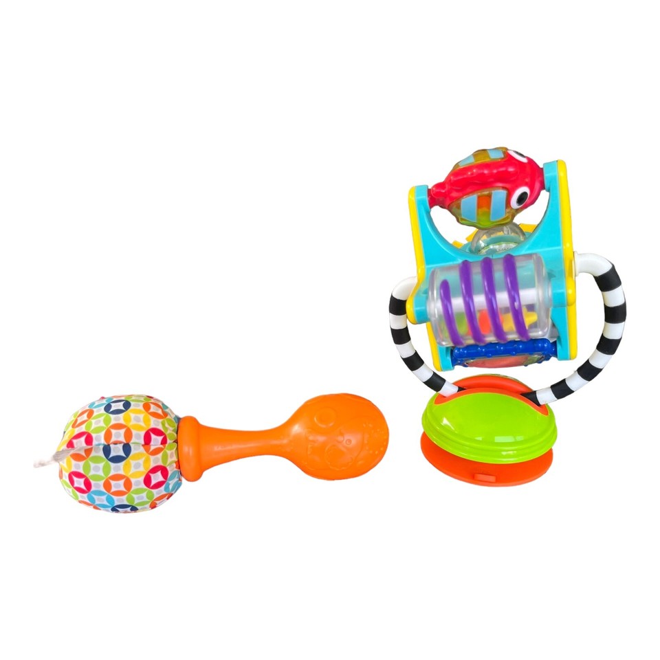 Fisher Price 2013 Plush Rattle and Sassy Teethe & Swirl Tray Walker Toy ...
