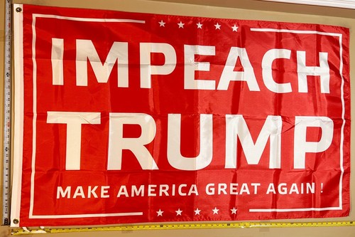 Impeach Trump Flag Free Shipping Democrat Liberal independant Vote Blue ...