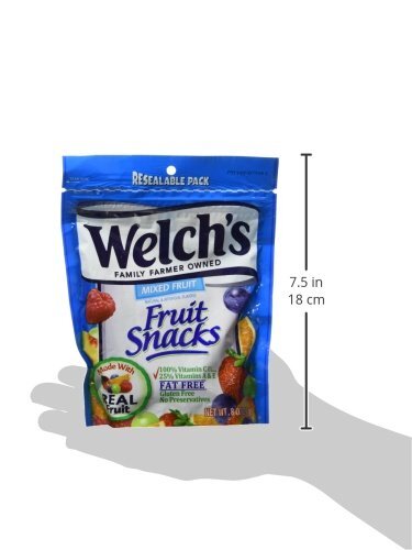 Welch's Mixed Fruit Snacks, Real Fruit Juice, 8 oz Peg Bag (Pack of 1 ...
