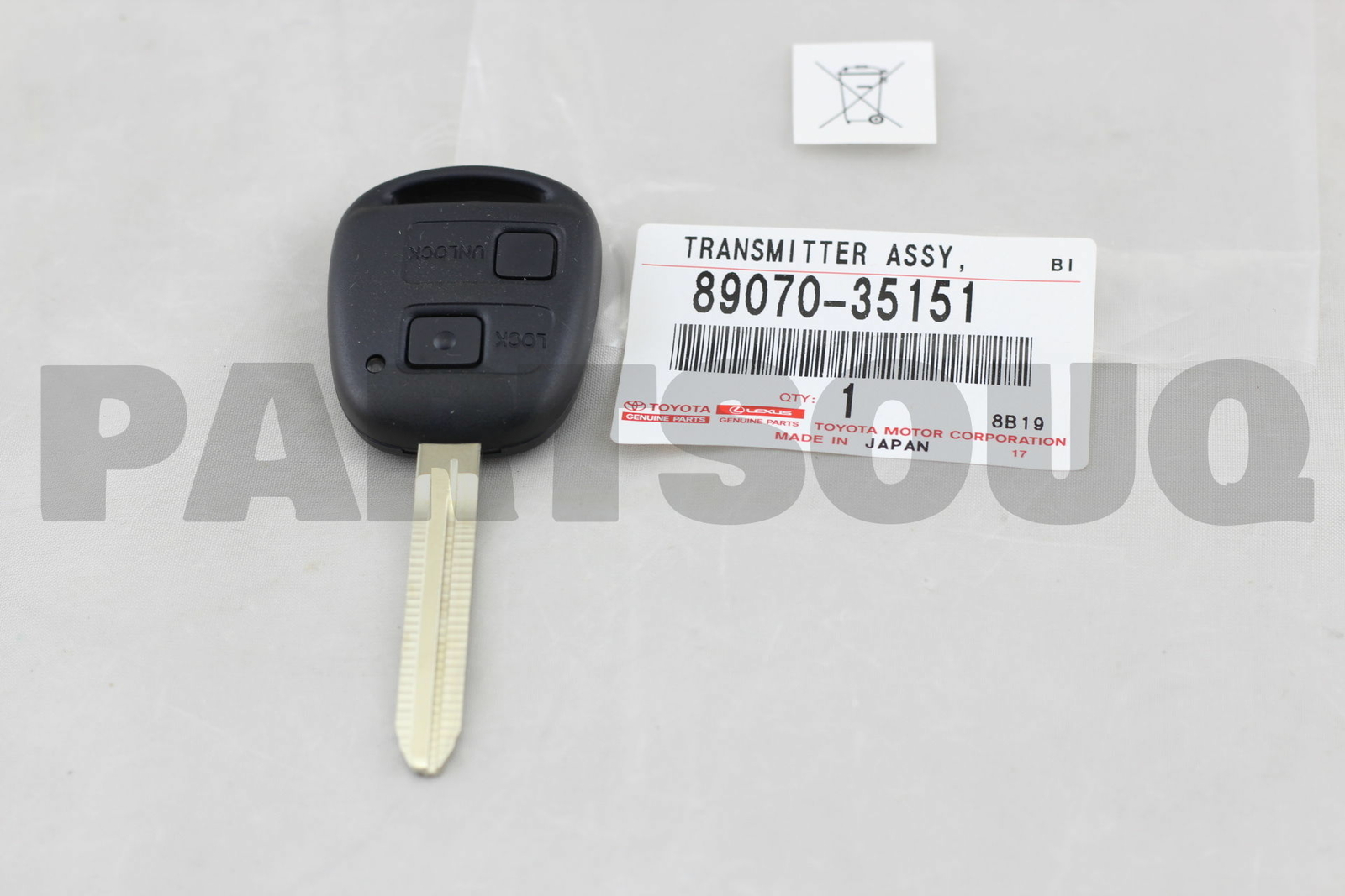 8907035151 Genuine Toyota TRANSMITTER ASSY, DOOR CONTROL 89070-35151 | eBay
