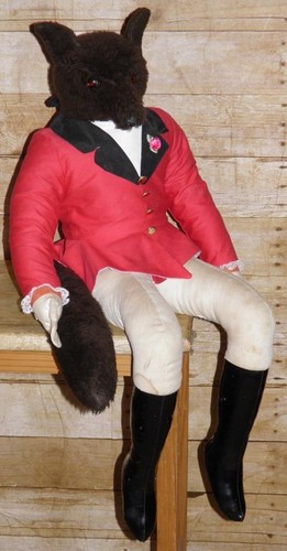 Vintage Casa Roma Stuffed Sitting Fox Pyjama Case Toy/Ornament In ...