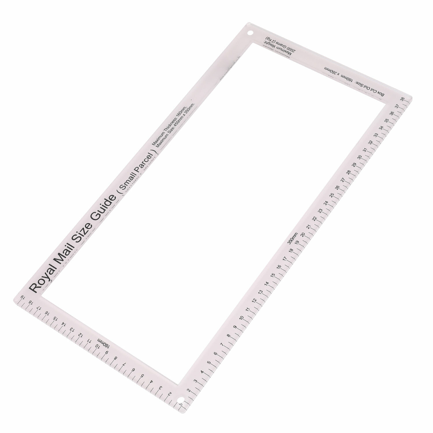 Postage Ruler Royal Mail PIP PPI Postal Template Letter Size Charge ...