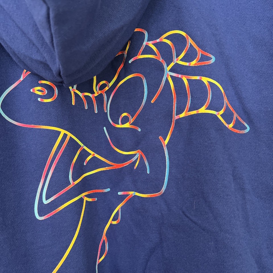 NEW Disney Parks Hoodie Adult EPCOT 40th Anniversary Blue Figment ...