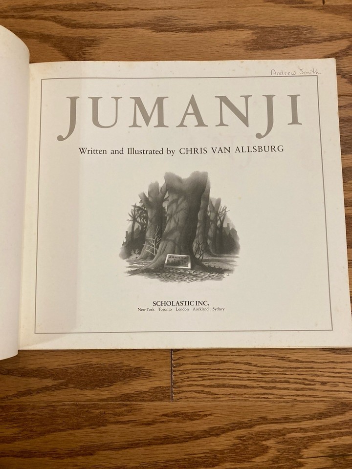Jumanji by Chris Van Allsburg Vintage Paperback Picture Book Caldecott ...