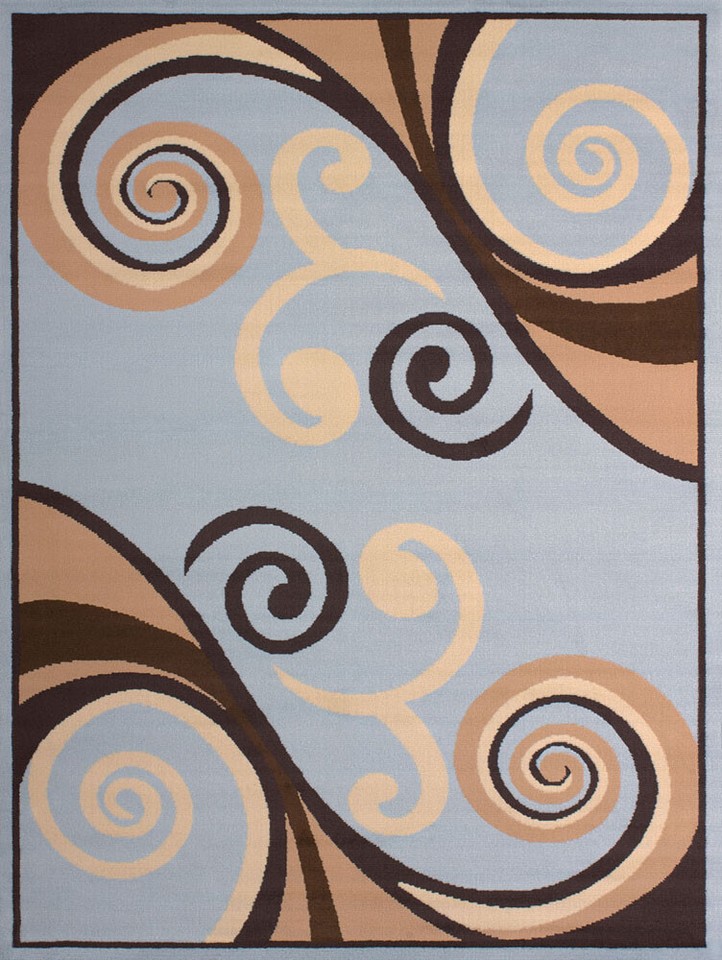Designer Home Cowboy Area Rug 851-10534 Billow Burgundy Swirls Curves ...