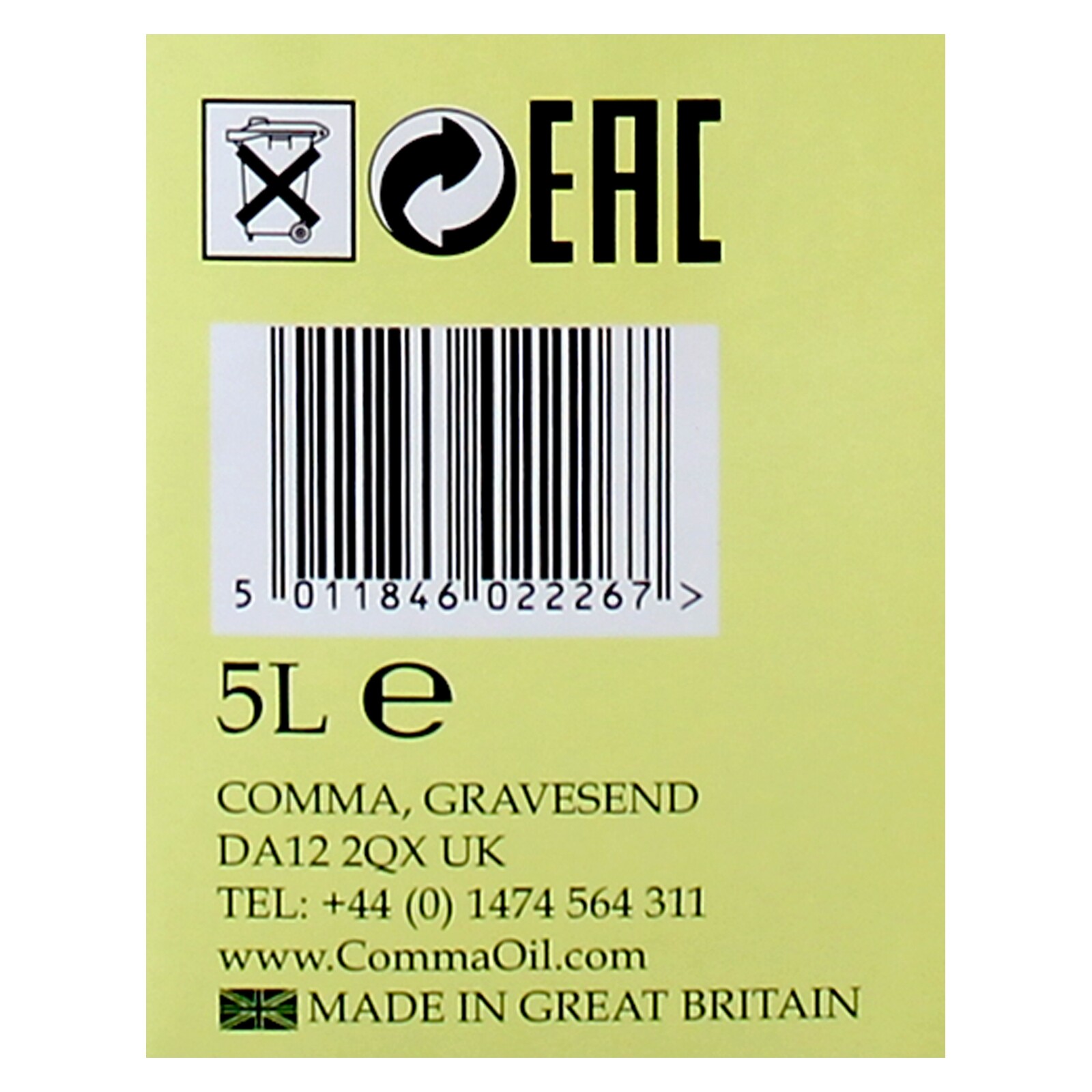 Comma Classic SAE 40 Monograde Non-Detergent Mineral Car Engine Oil 5 ...