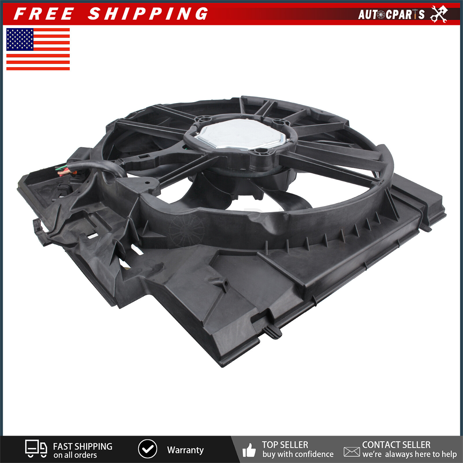 NEW COOLING FAN FITS BMW 325I 335IS 3.0L 2007-2016 BM3115116 ...