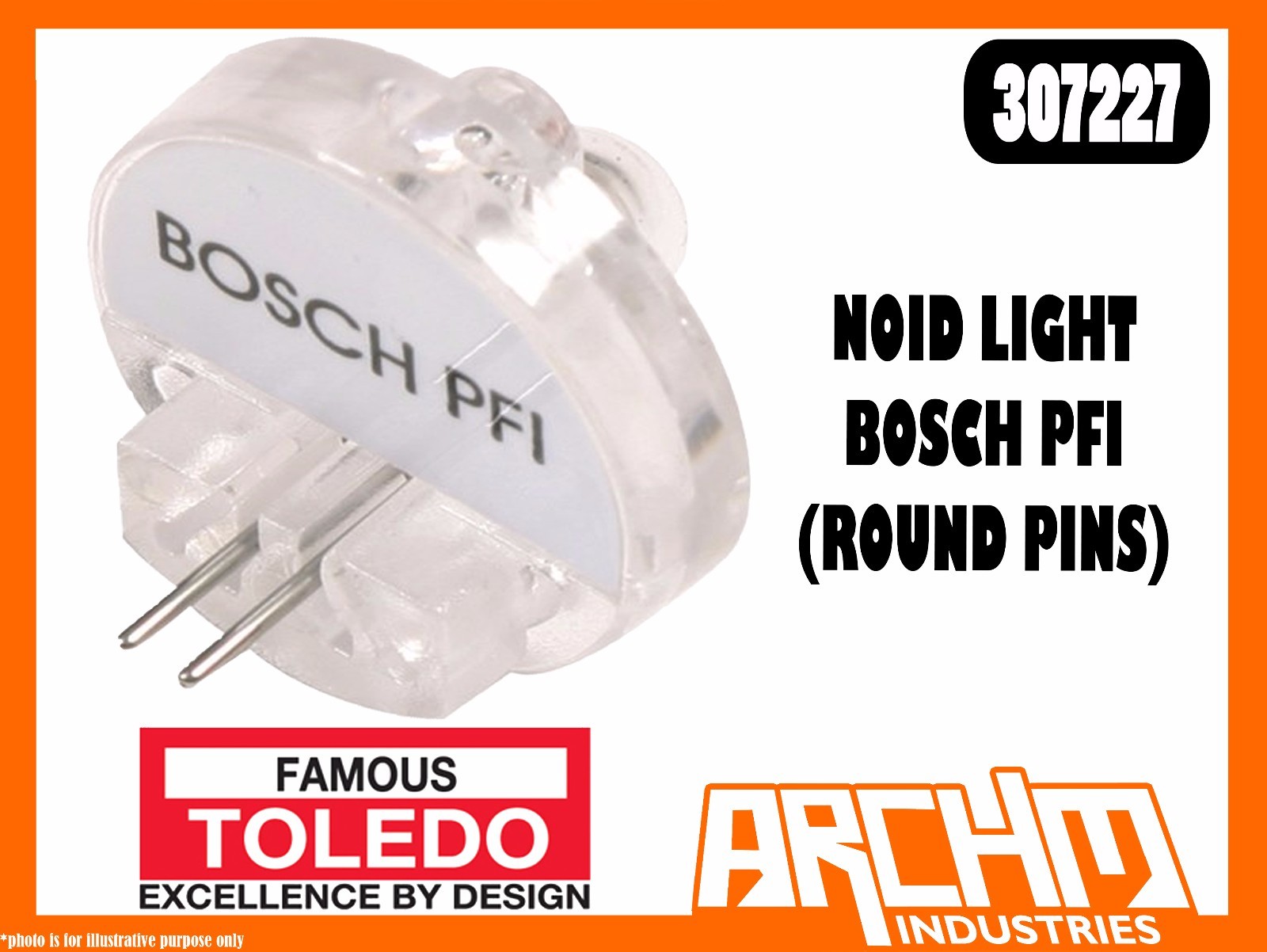TOLEDO 307227 - NOID LIGHT - BOSCH PFI (ROUND PINS) - FUEL INJECTION ...