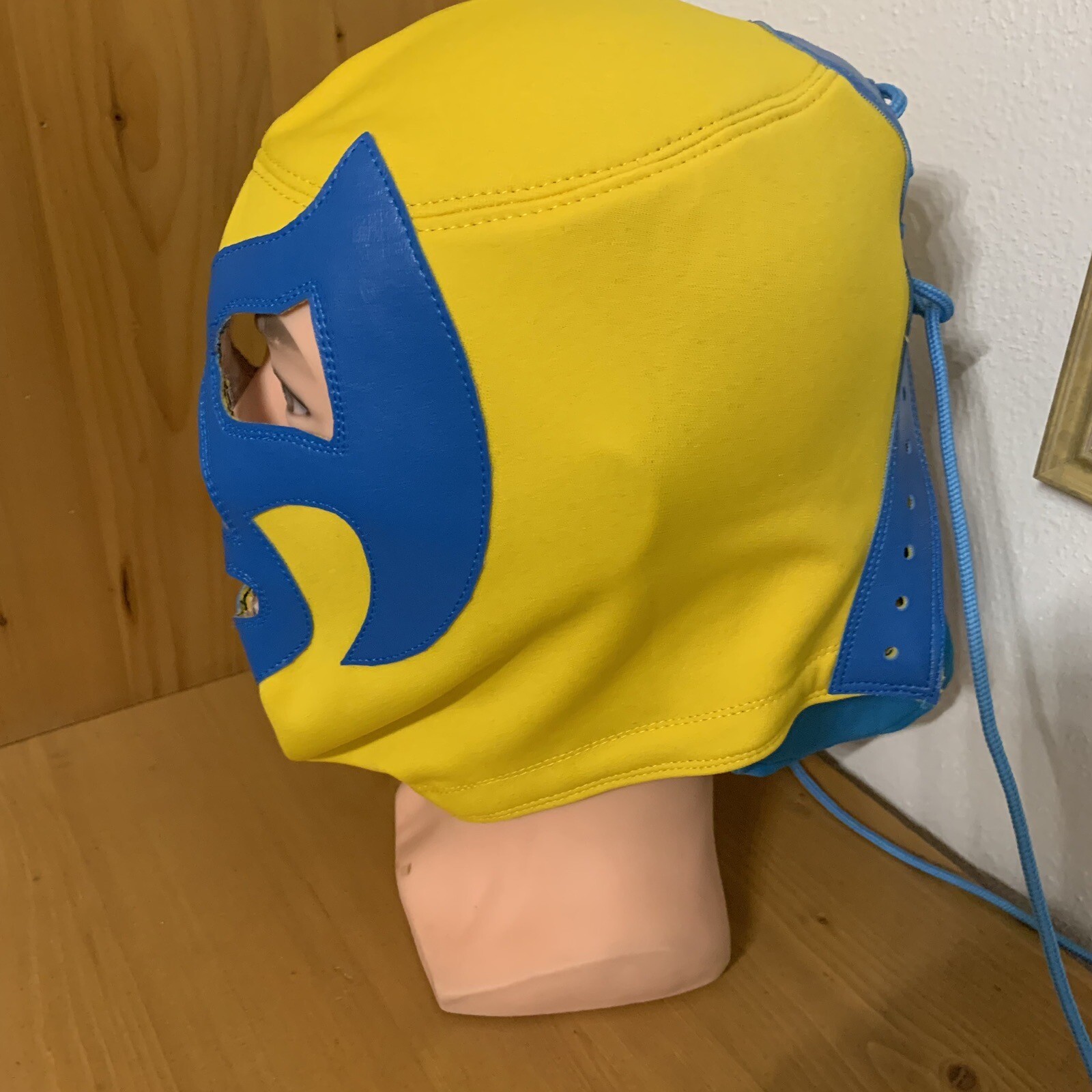 Wrestling Mask Handmade Costume Laces Tie Back Lucha Libre Cosplay ...