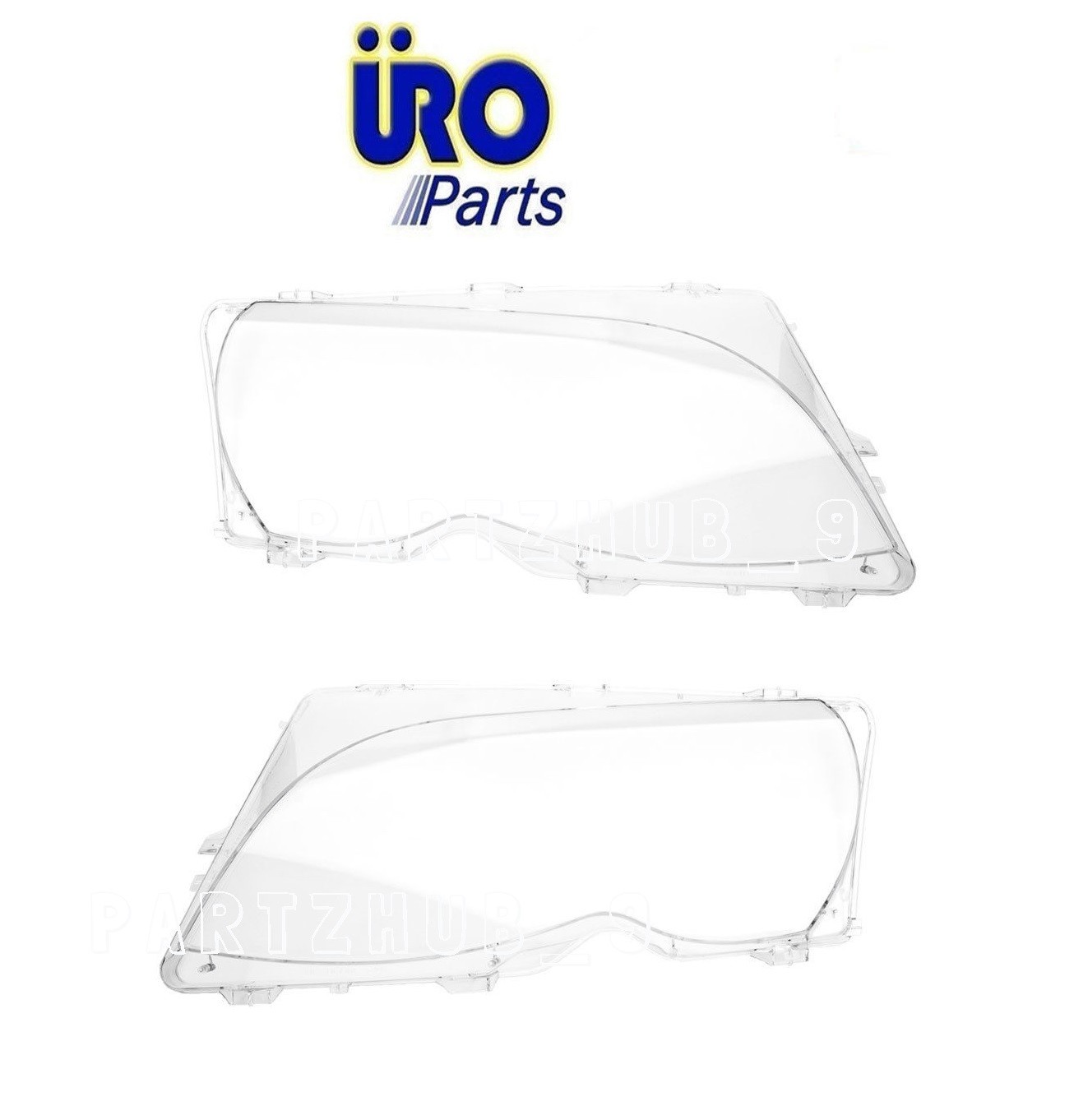 For BMW E46 325 330 Plastic Lens Set Left + Right for ZKW Headlight URO ...