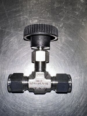PARKER 3/8 Needle Valve 6Z(A)-V4LN-SS New, SWAGELOK VALVES ALOK NUTS ...