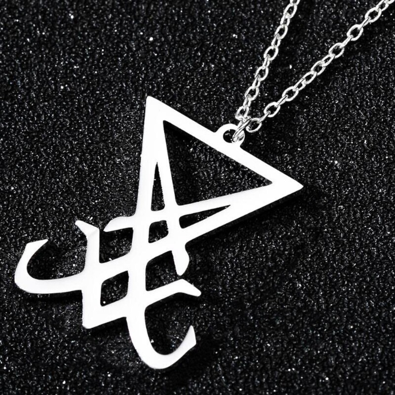 Satan Symbol Necklace Sigil of Pendant Chain Fashion Accessories | eBay