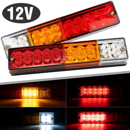 2X Trailer lights LED tail lights Truck Ute Caravan Indicator 12V Lamp ...
