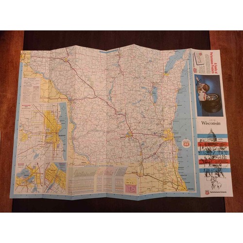 Wisconsin Road Map Courtesy of Phillips 66 1977 Edition | eBay