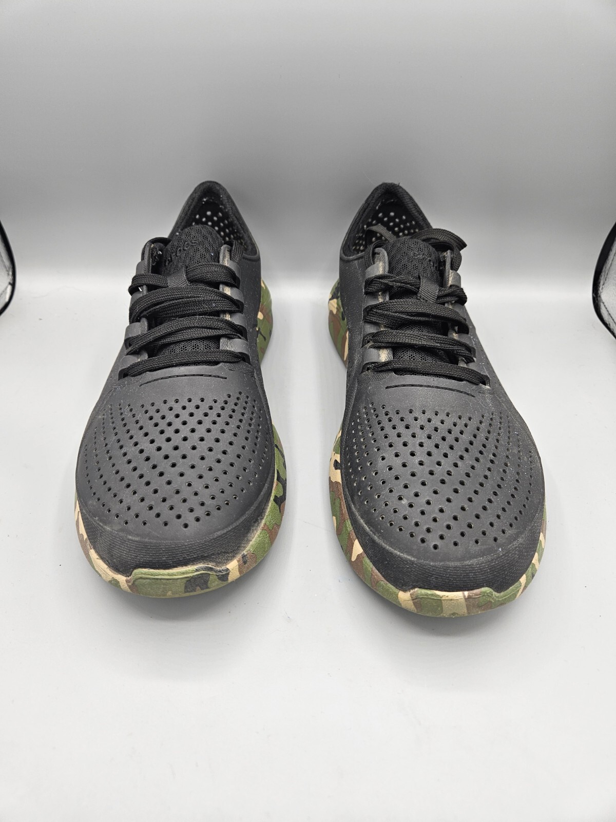 Crocs Literide Pacer Camo Lace Up Sneaker Mens Size 1… - Gem