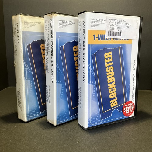 Blockbuster Clamshell Cases / (Light It Up, High Fidelity, Looney Tunes ...