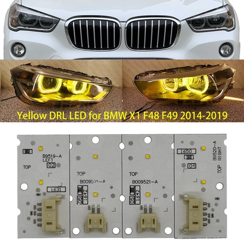 4x Yellow Angel Eye DRL LED Daytime Running Light Board For BMW X1 F48 ...