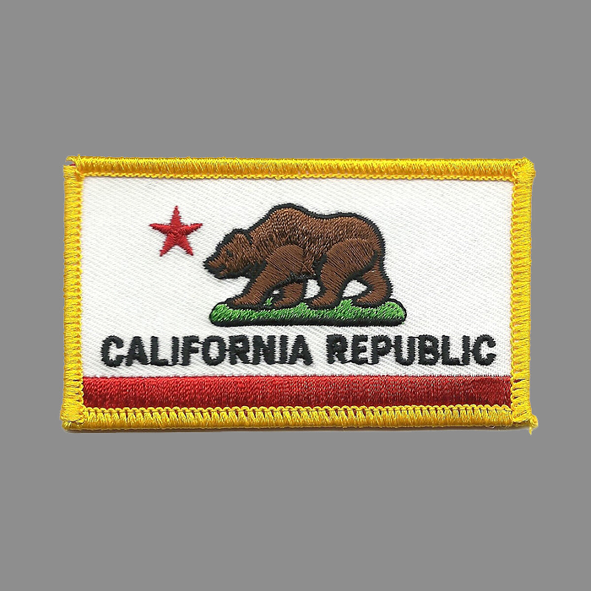 California Patch Grizzly Bear CA Republic Flag Uniform Badge Souvenir ...