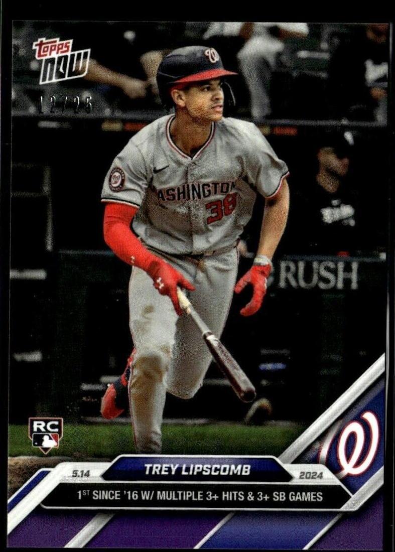 2024 Topps Now - Trey Lipscomb #192 Purple /25 (RC) for sale online | eBay