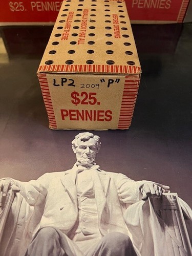 2009 P Lincoln cent box LP2 “FORMATIVE YEARS” 50 rolls sealed ...