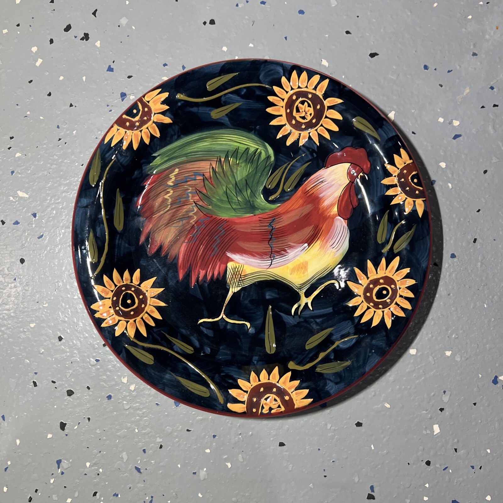 Susan Winget Certified International Rooster Dinner Plate 11” | eBay