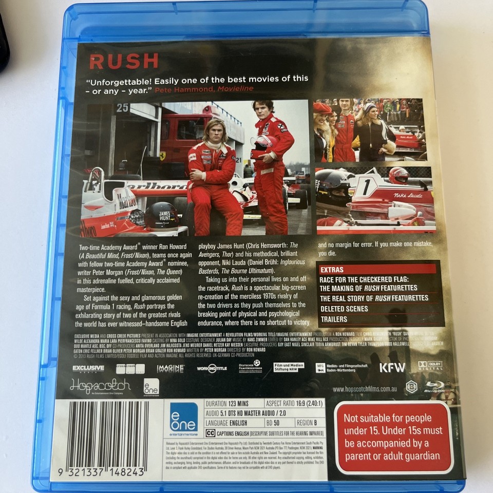 Rush (Blu-ray, 2013) | eBay