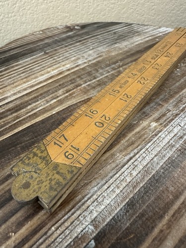 Vintage Antique Lufkin Rule Co. USA No. 3851 Boxwood and Brass 36 ...